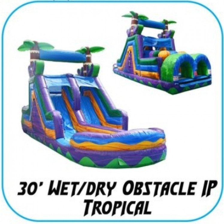 30' Tropical obstacle Course Double Lane (Wet/Dry) - Horsin' Around ...
