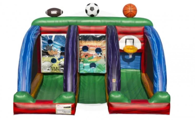 Cowboy Western w/Dual Lane Slide (Wet/Dry) - Horsin' Around Inflatables ...